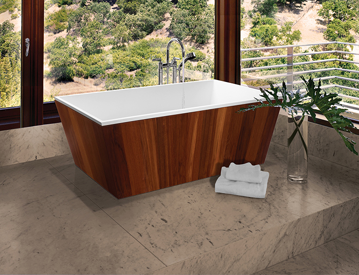 Petra with Teak Wrap | MTI Baths